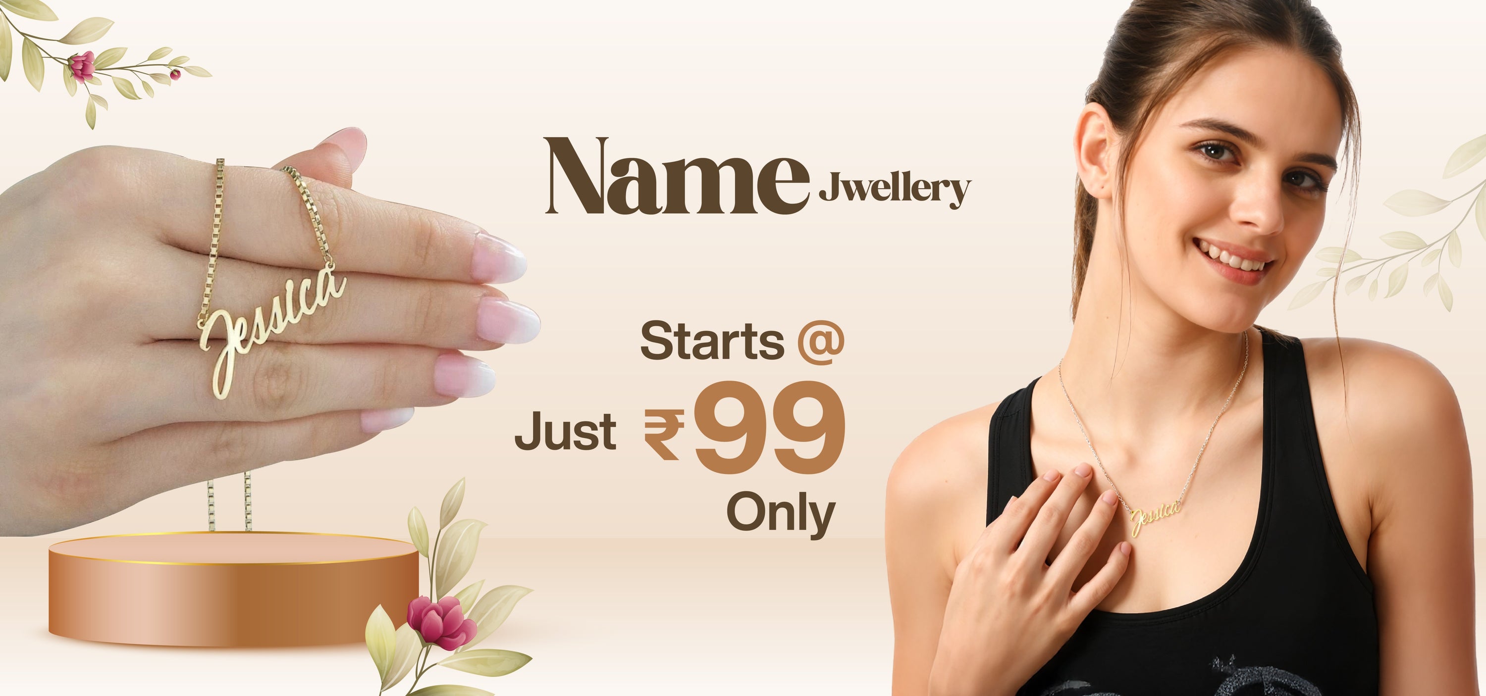 Custom Jewelry India | Name Necklaces & Gifts – 99Customized
