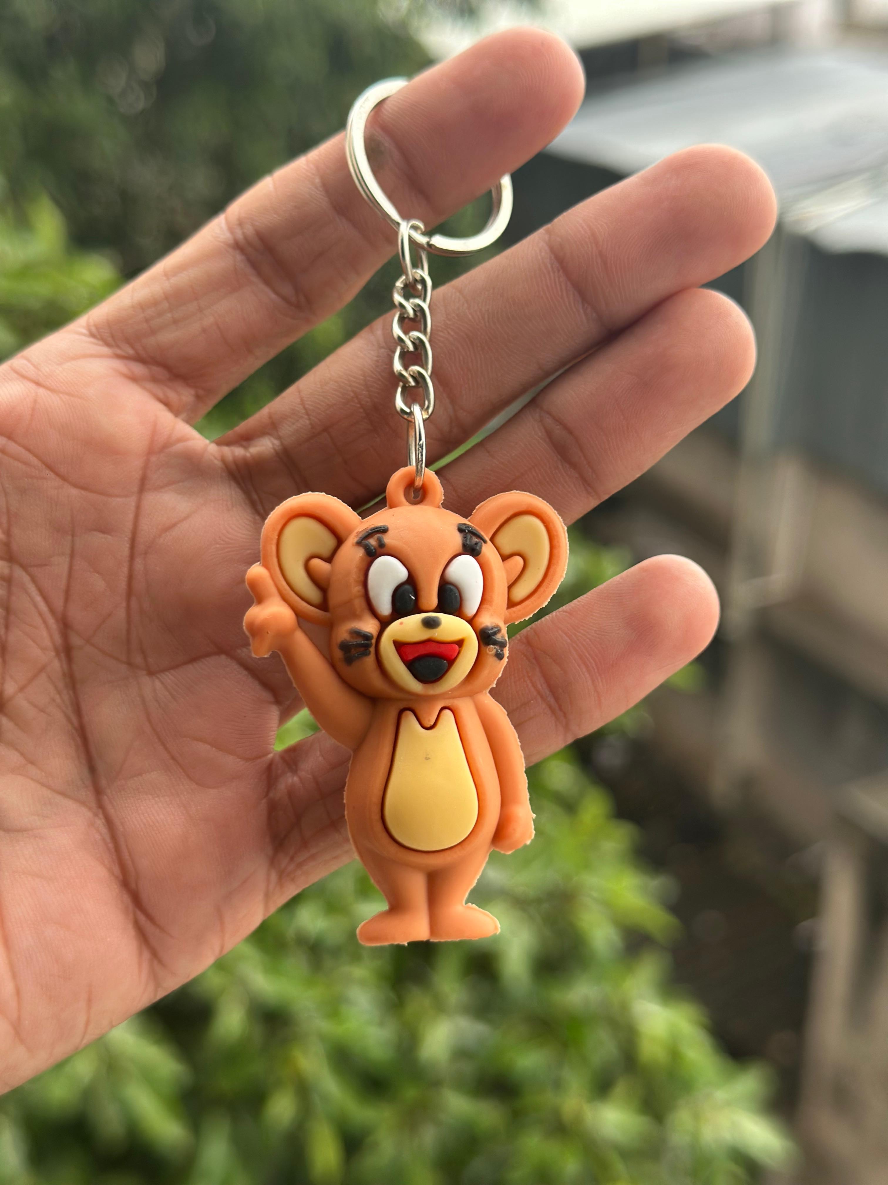 Cute Jerry Cartoon Keychain – Rubber Toy Pendant(k-5)